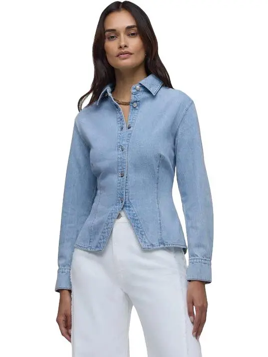Hudson Jeans Button-up Long Sleeve Shirt - Pools