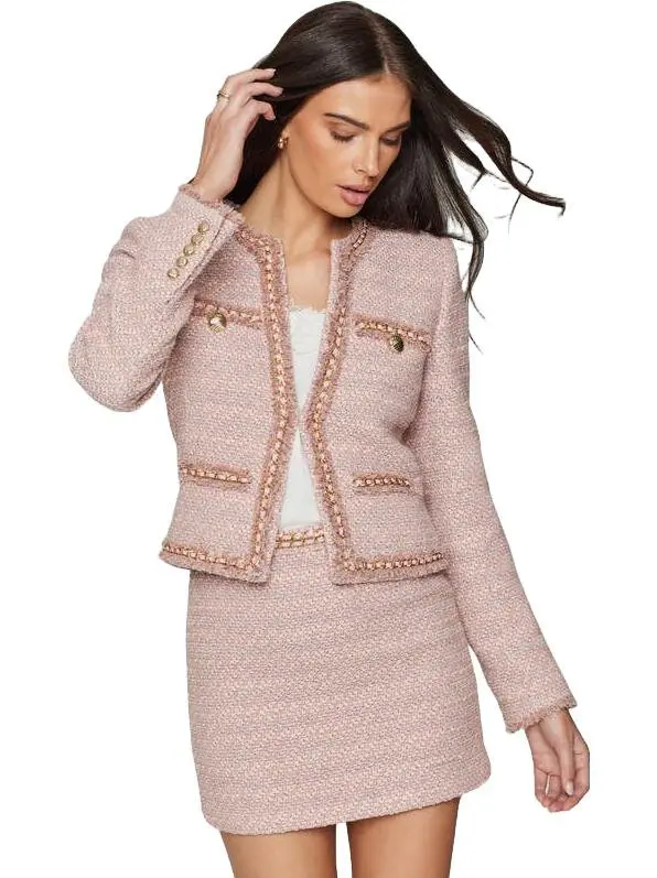Generation Love Betsy Tweed Blazer - Pink Multi
