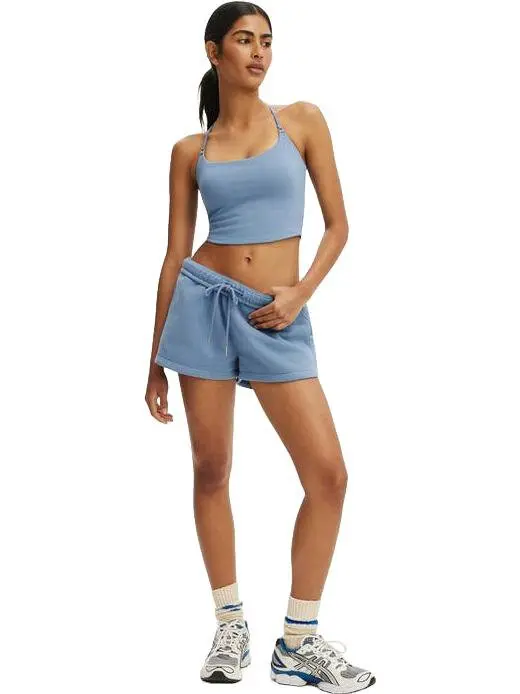 Cotton:on Active Plush Classic Mini Short - Infinity Blue
