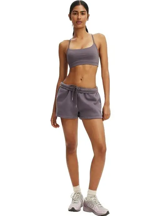 Cotton:on Active Plush Classic Mini Short - Violet Grey