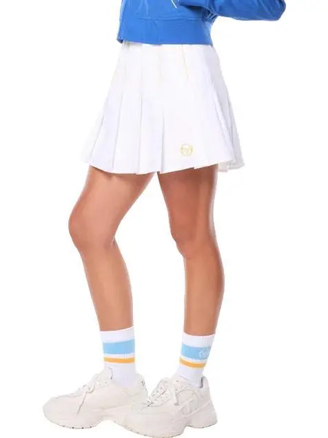 SERGIO TACCHINI Via Pleated Skirt - Brilliant White