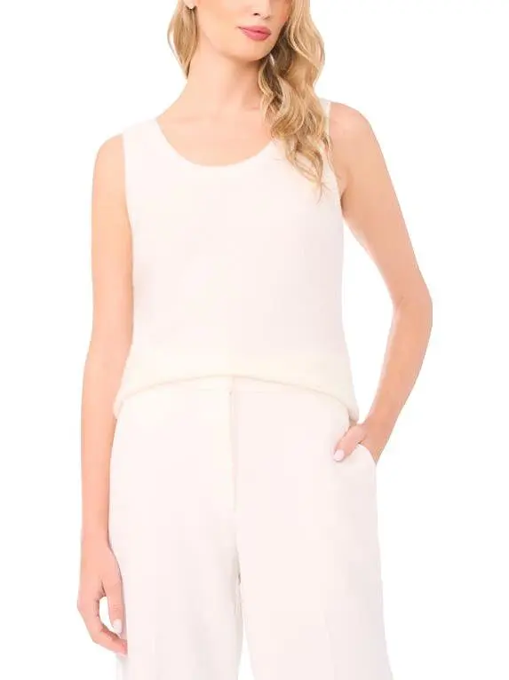 Halogen Sleeveless Scoop Neck Sweater - New Ivory