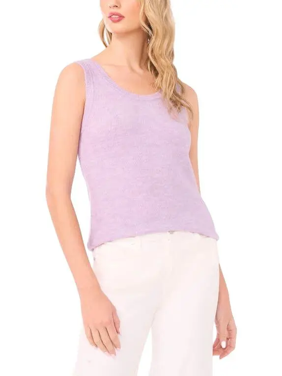 Halogen Sleeveless Scoop Neck Sweater - Soft Lavender