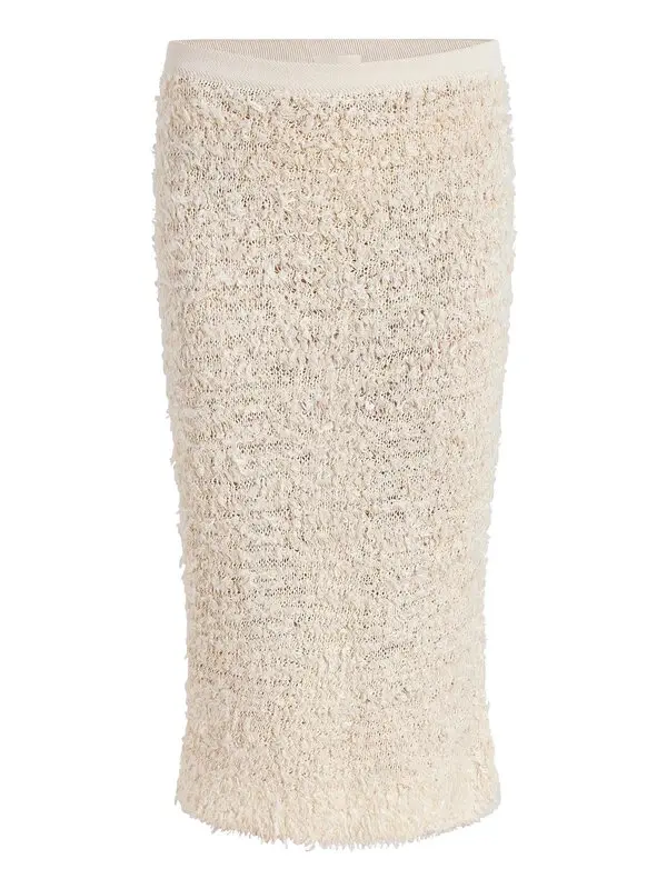 Khaite Knit Pencil Skirt - Ivory