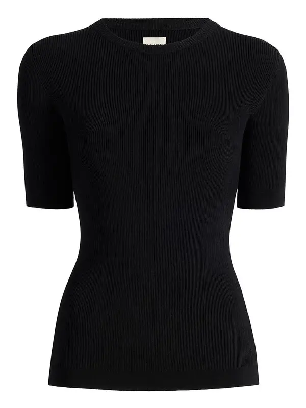 Khaite Maj Knit Top - Black