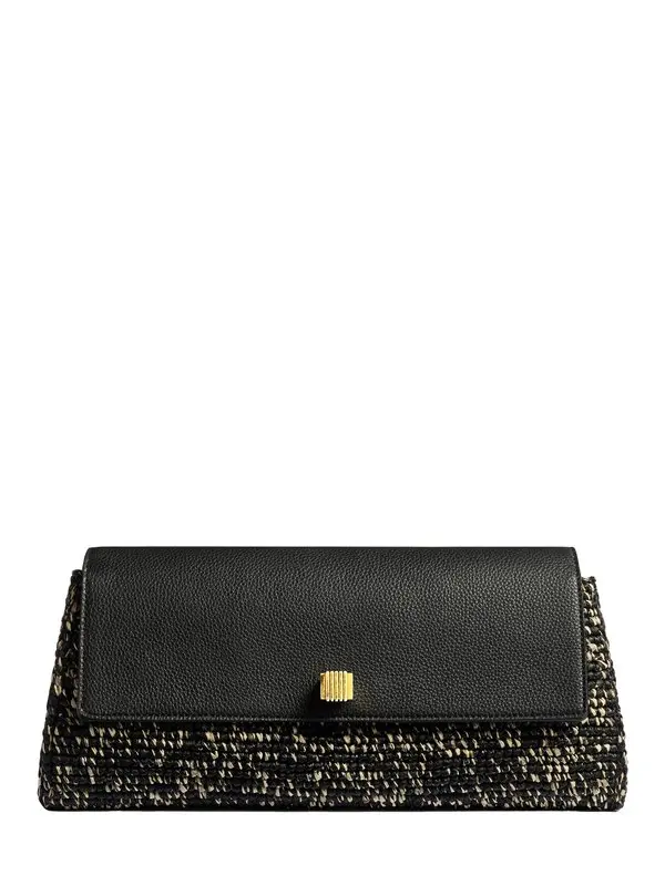Khaite Audrey Clutch - Black / White