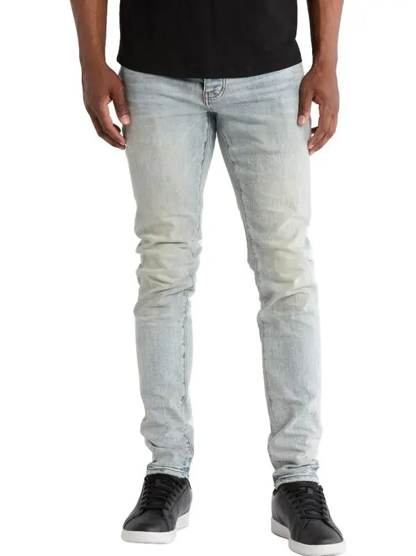 PURPLE BRAND P001 Fade Down Skinny Jeans - Light Indigo