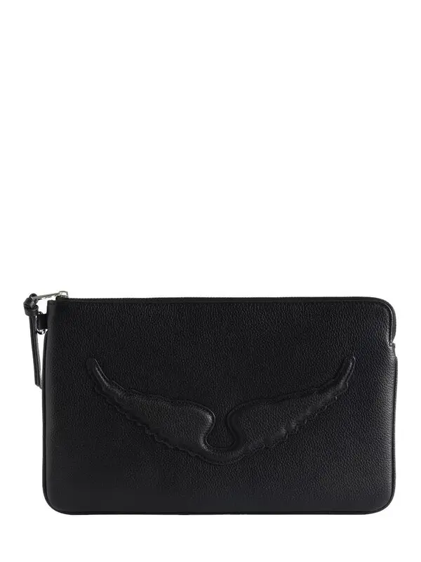 Zadig&Voltaire Leather Clutch - Black
