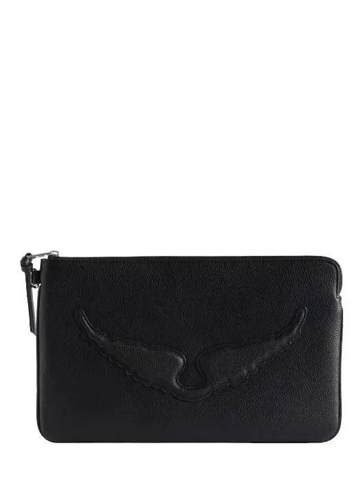 Zadig&Voltaire Leather Clutch - Black