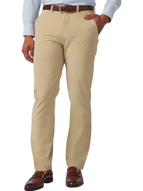 Mizzen+main Helmsman Athletic Fit Performance Chinos - Light Khaki