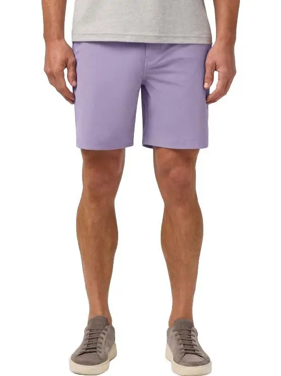 Mizzen+main Helmsman Flat Front Performance Golf Shorts - Purple Dusk