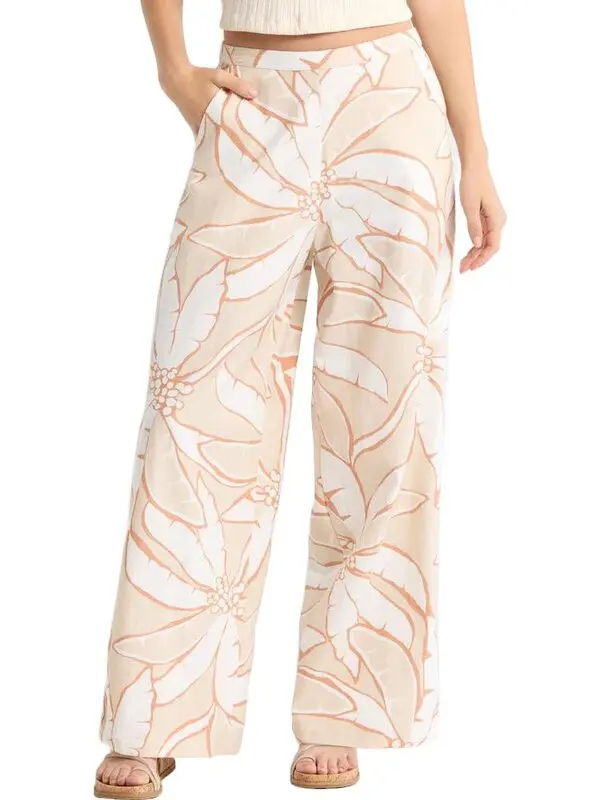 BILLABONG Tropic Breeze Straight Leg Pants - Stone
