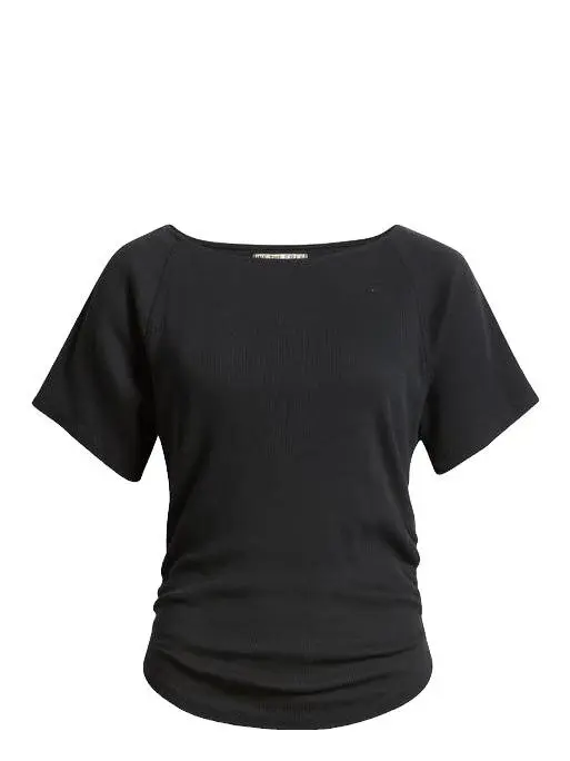 Free People Lucy Off-the-shoulder T-shirt - Black