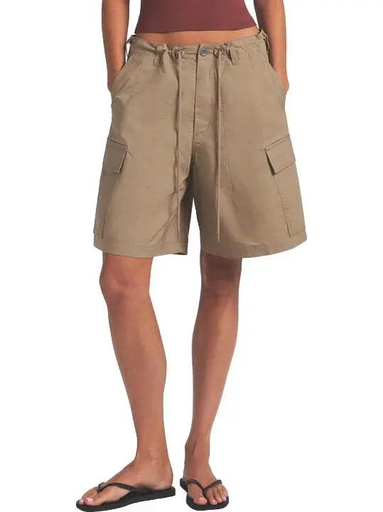 SKIMS Swiss Cotton Cargo Shorts - Desert