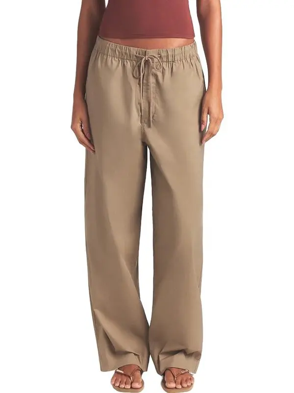 SKIMS Oversized Straight Leg Pants - Desert