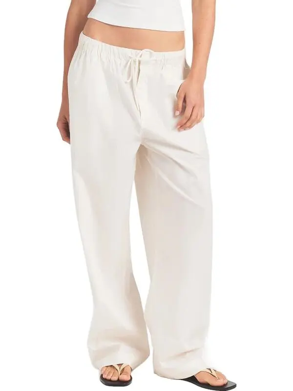 SKIMS Oversized Straight Leg Pants - Egret