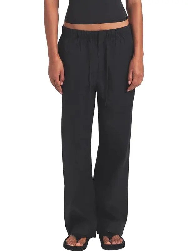 SKIMS Oversized Straight Leg Pants - Onyx