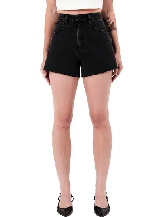 Abrand Denim Venice Heidi Cutoff Denim Shorts - Washed Black