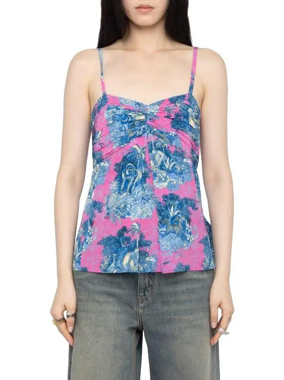 Zadig&Voltaire Jungle Print Crepe Camisole - Lady
