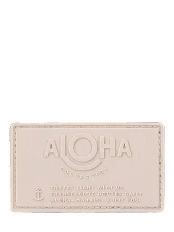 ALOHA COLLECTION Water-resistant Zip Pouch - Black/sandstone