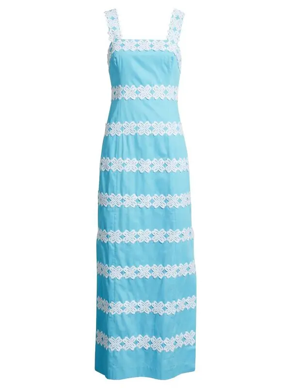 Lilly Pulitzer® Davis Linen Maxi Dress - Capri Blue