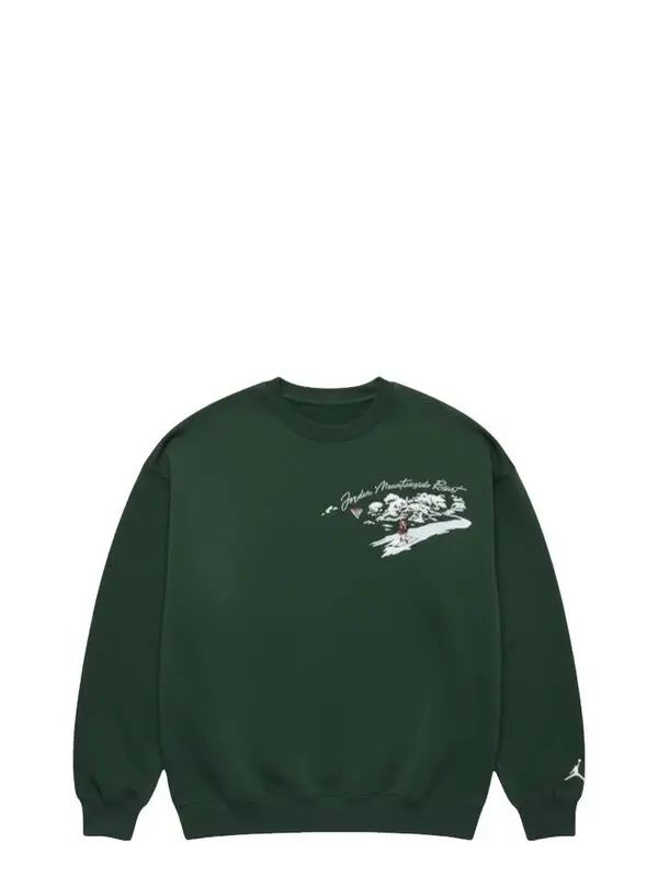 JORDAN Brooklyn Fleece Crewneck Sweatshirt - Midnight Green/sail