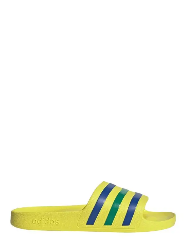 Adidas Adilette Aqua Slides - Bright Yellow/bold Blue/bold Green
