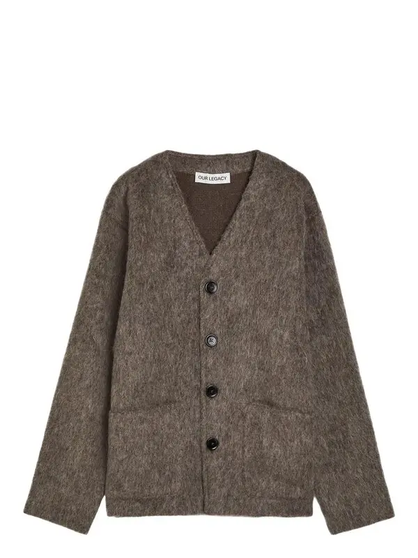 Our Legacy Brushed Knit Cardigan - Grey