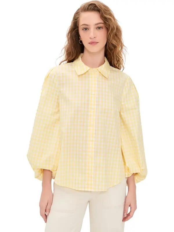 Tanya Taylor Marina Top - Lemon Meringue Multi