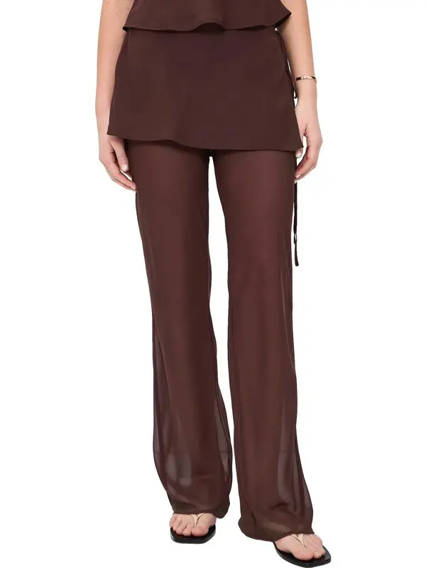 MADISON THE LABEL Sara Pants - Choc