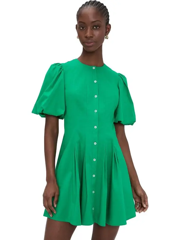 Shoshanna Angie Mini Dress - Spring Green