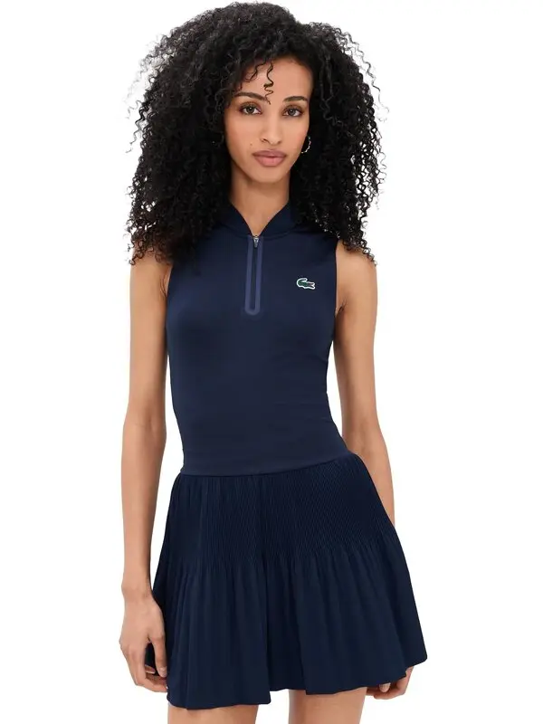 Lacoste Players On Court Tennis Dress - Navy Blue