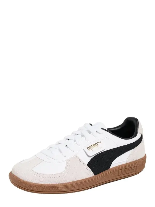 PUMA Palermo Leather Sneakers - Puma White/vapor Grey/gum