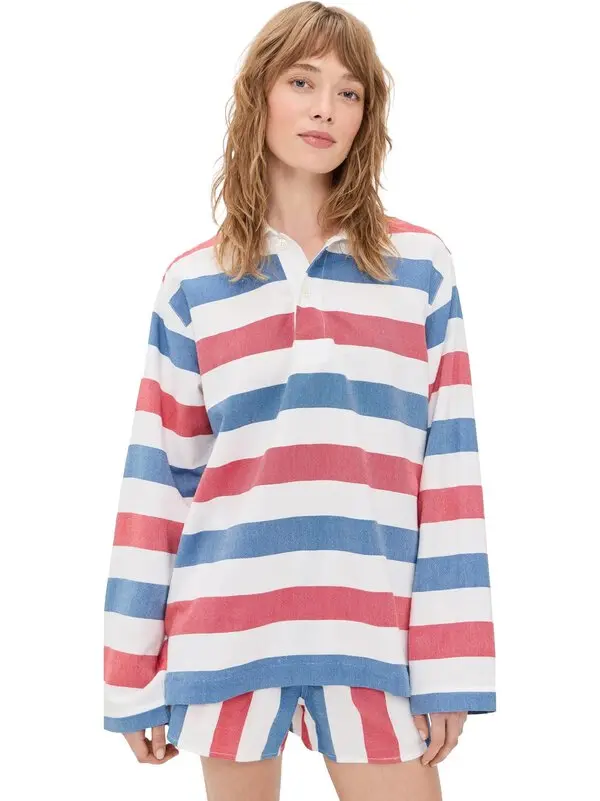 MARRAKSHI LIFE Striped Rugby Shirt - Stripe 55
