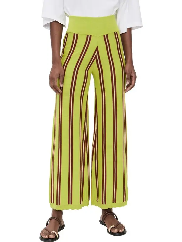 CIAO CIAO VACATION Hutu Ombak Pants - Green/brown