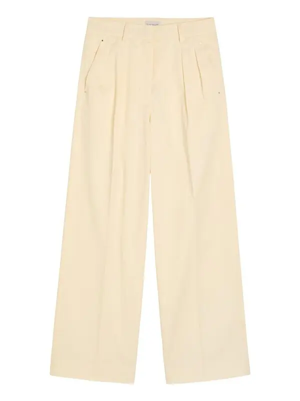 Moncler Straight-leg Cotton-poplin Trousers - Beige