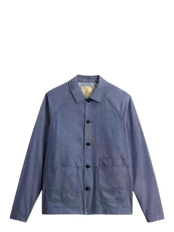 Woolrich Raglan-sleeves Shirt Jacket - Blue