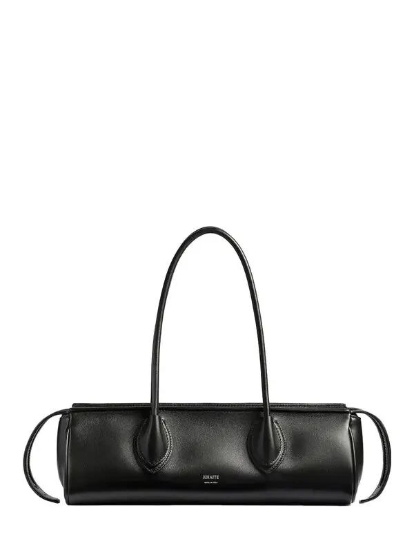 Khaite Logo-motif Shoulder Bag - Black