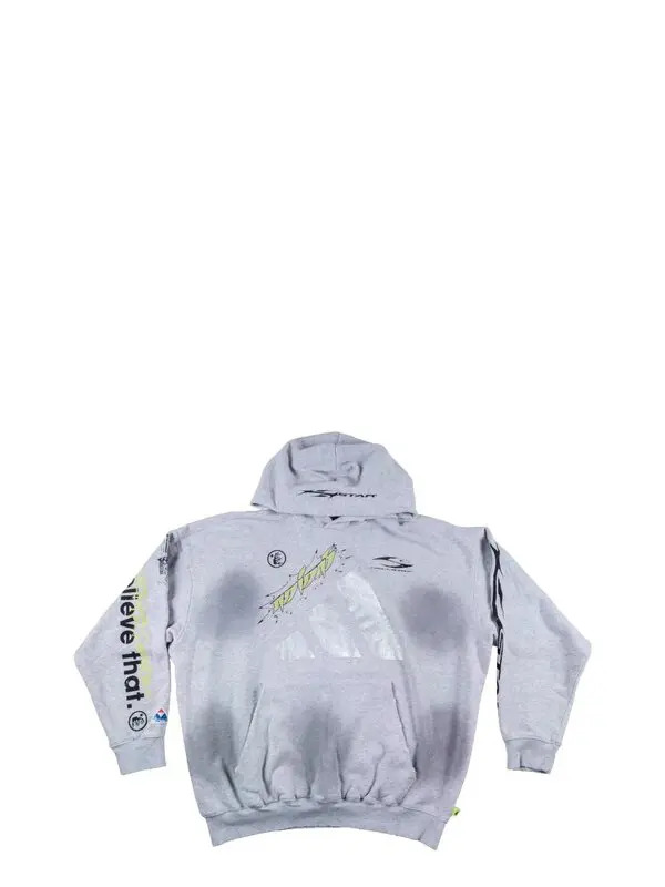 HELLSTAR Printed Hoodie - Grey