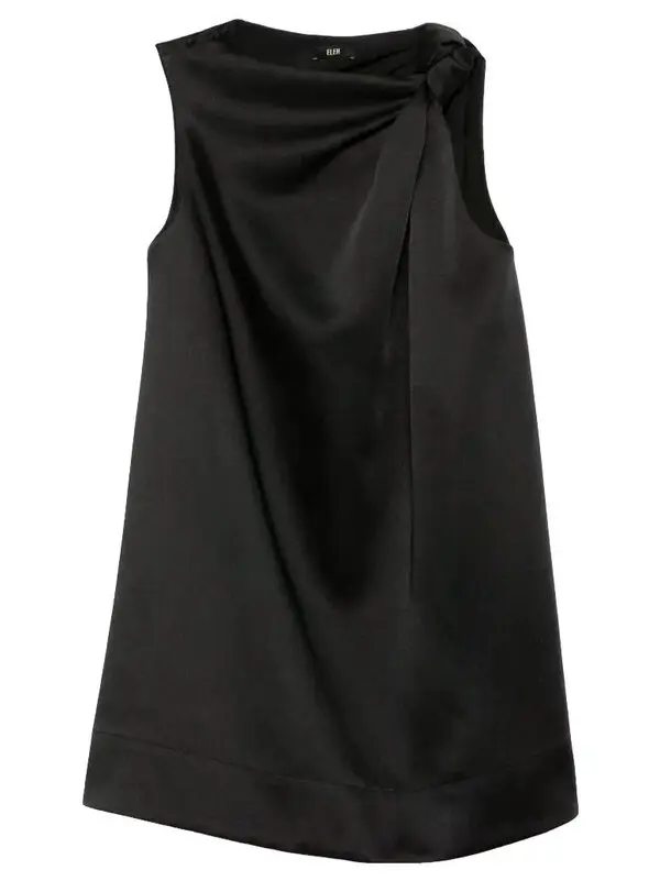 ELEH Knot-detail Mini Dress - Black