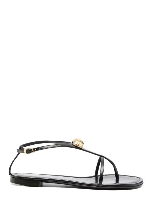 GIUSEPPE ZANOTTI Hardware-embellished Sandals - Black