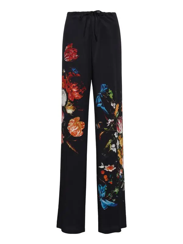 Dries Van Noten Pachas Straight-leg Pants - Black