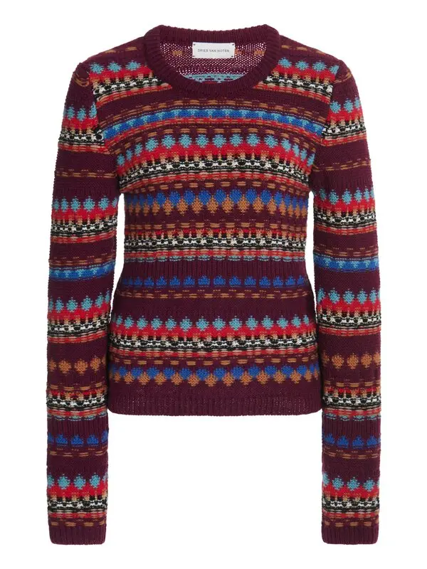 Dries Van Noten Tedd Wool Sweater - Red