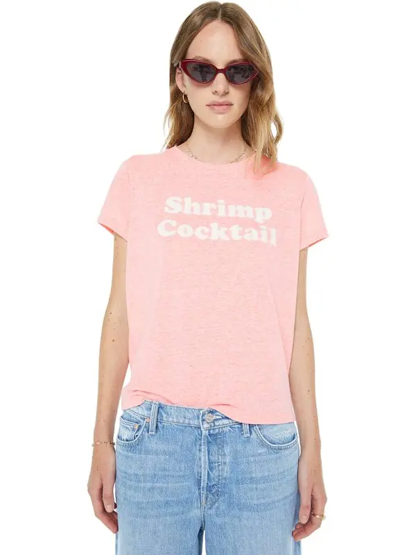 MOTHER The Boxy Goodie Shrimp Cocktail T-shirt - White