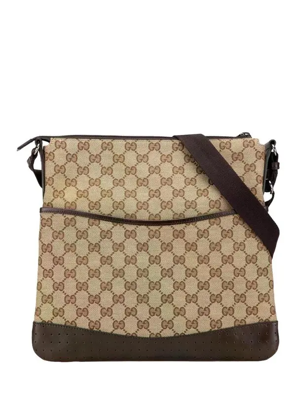 Gucci Gg Canvas Crossbody Bag - Brown