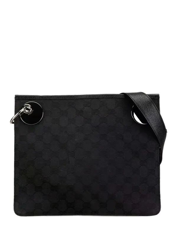 Gucci Gg Canvas Eclipse Crossbody Bag - Black