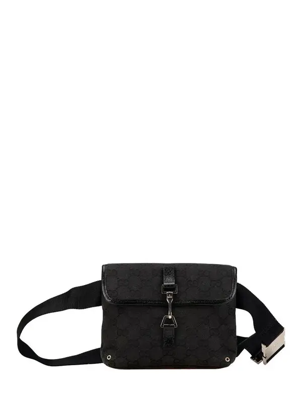 Gucci Gg Canvas Jackie Belt Bag - Black