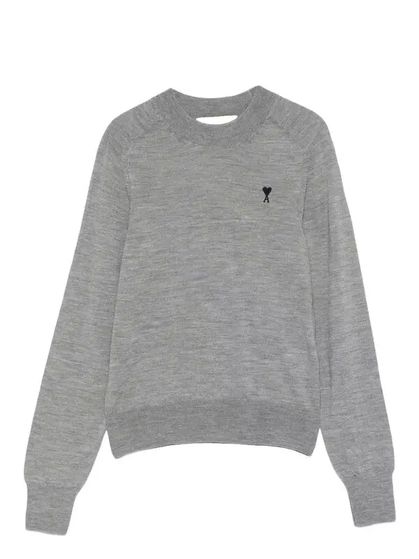 Ami Round-neck Sweater - Grey