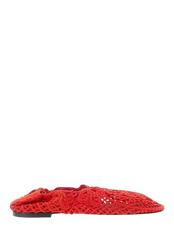 ODISSI Iris Ballet Flats - Red