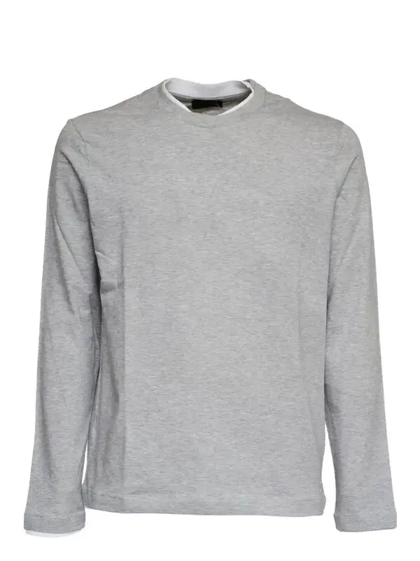DONDUP Long Sleeve Jersey T-shirt - Grey